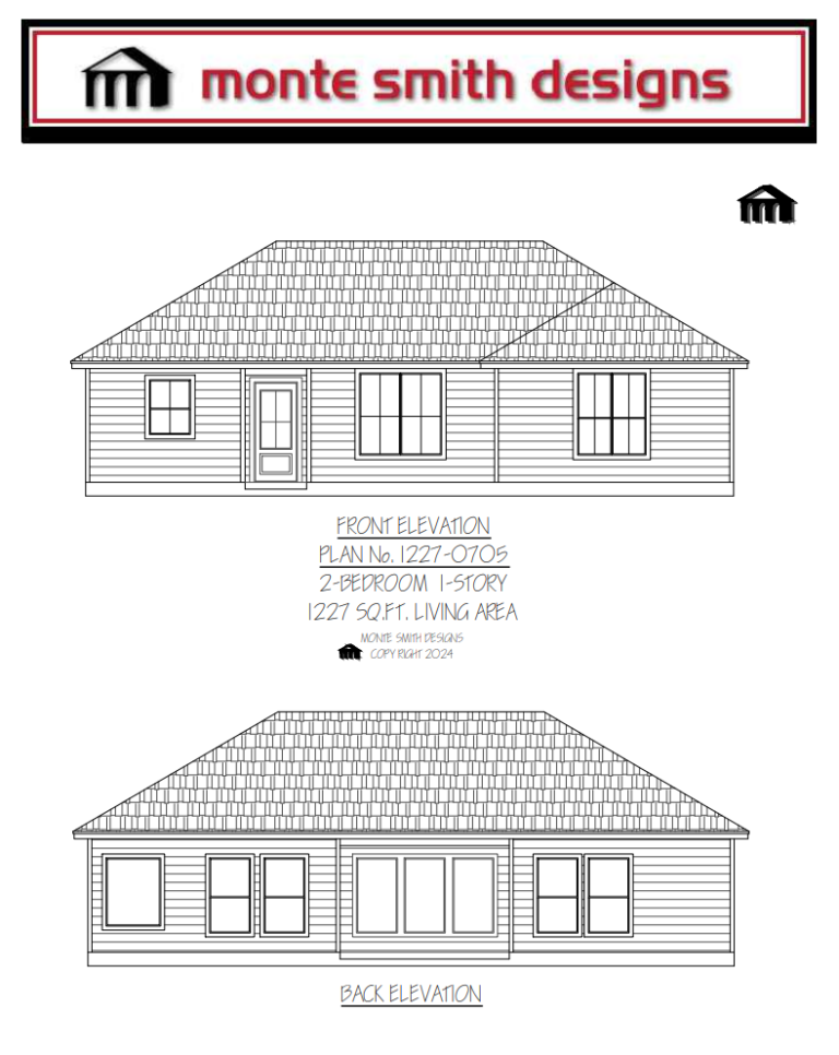 Plan No. 1227-0705 - Monte Smith Designs